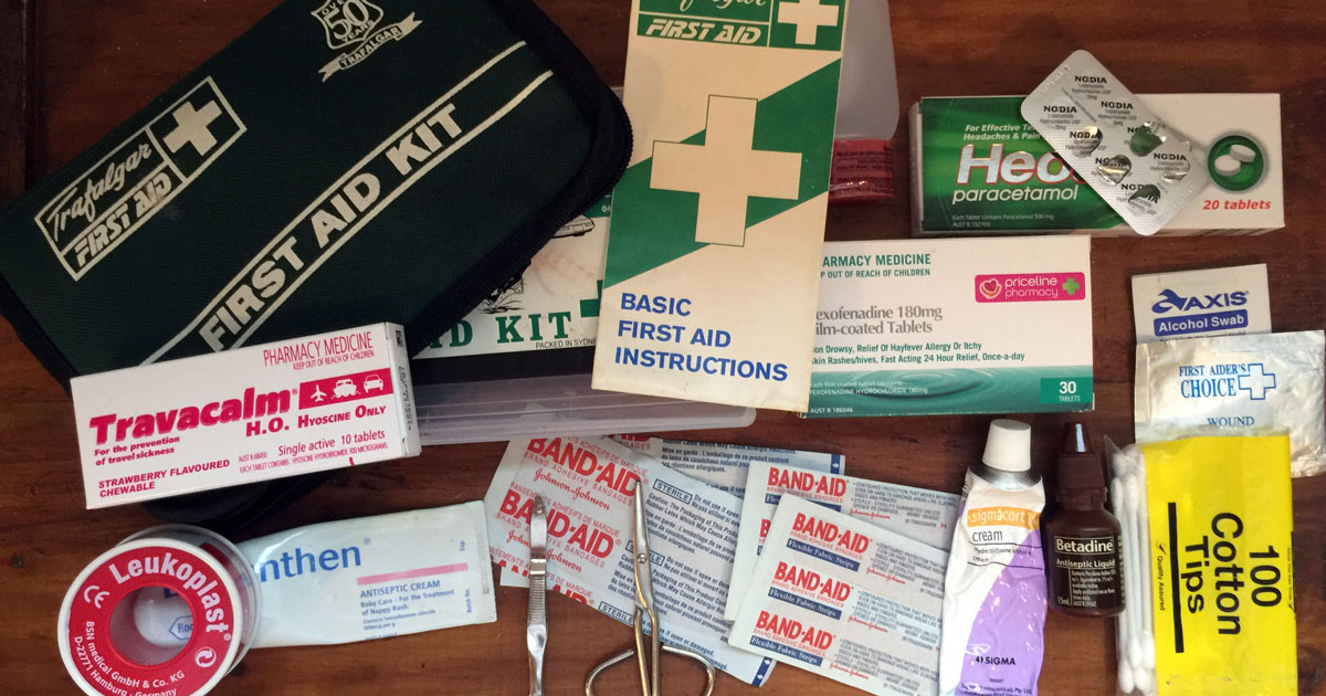 What should you carry in your personal scuba diving first aid kit