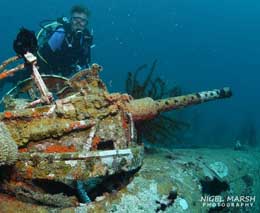 B25 Mitchell Bomber Wreck Wongat Island Madang