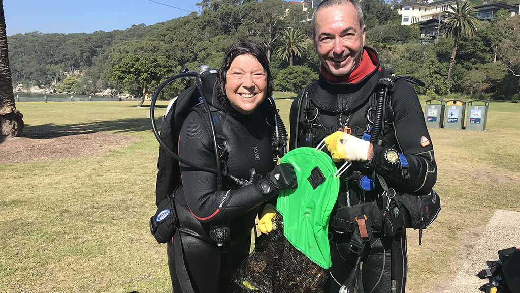 Friends of Chowder Bay Clean Up | Clifton Gardens #DiveAgainstDebris